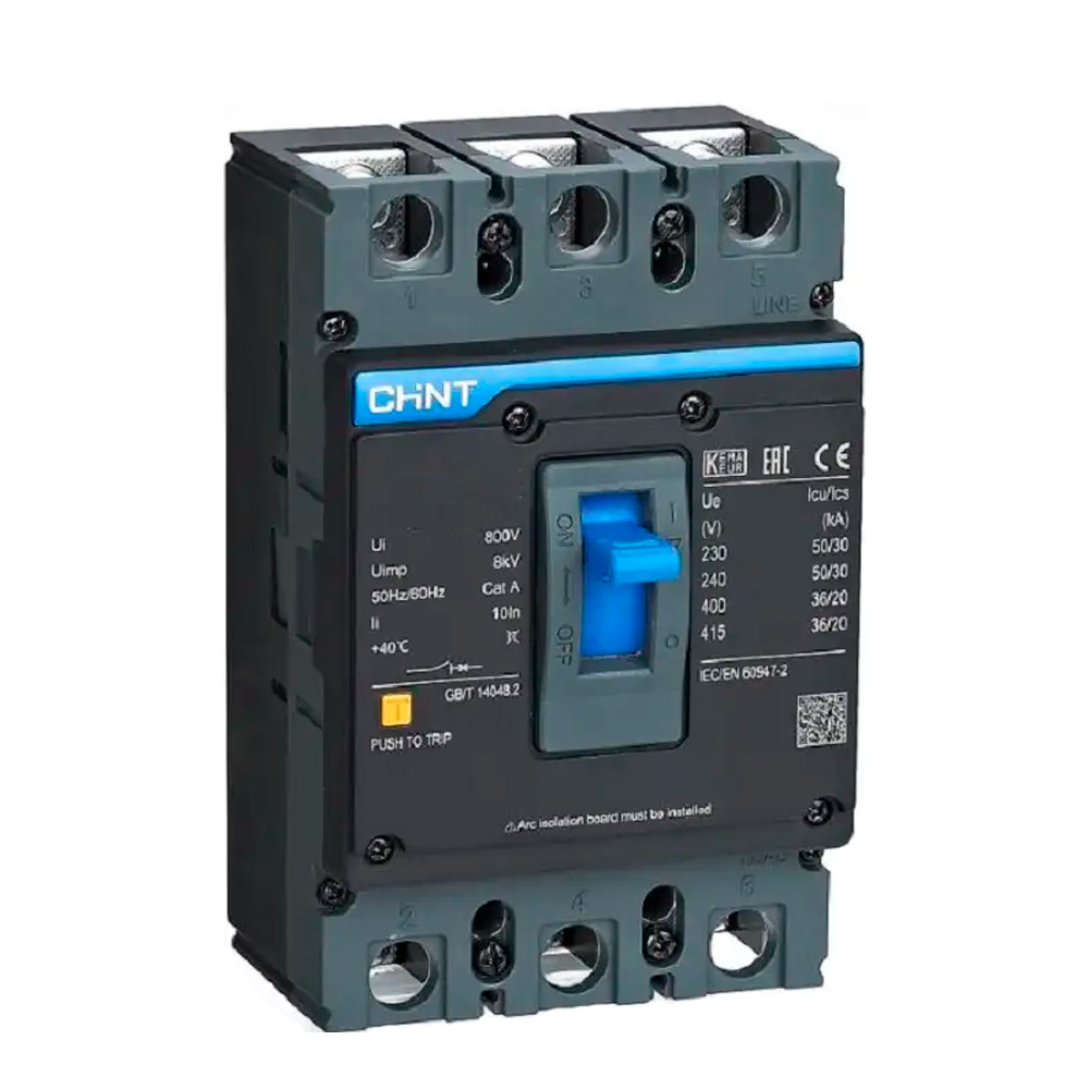 3P 350A Interruptor De Fuerza Fijo NXM-400S/3300 Negro Chint - Jordan Peru
